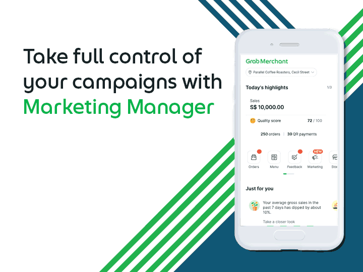 Use promotions to convert interest into orders - GrabMerchant Website