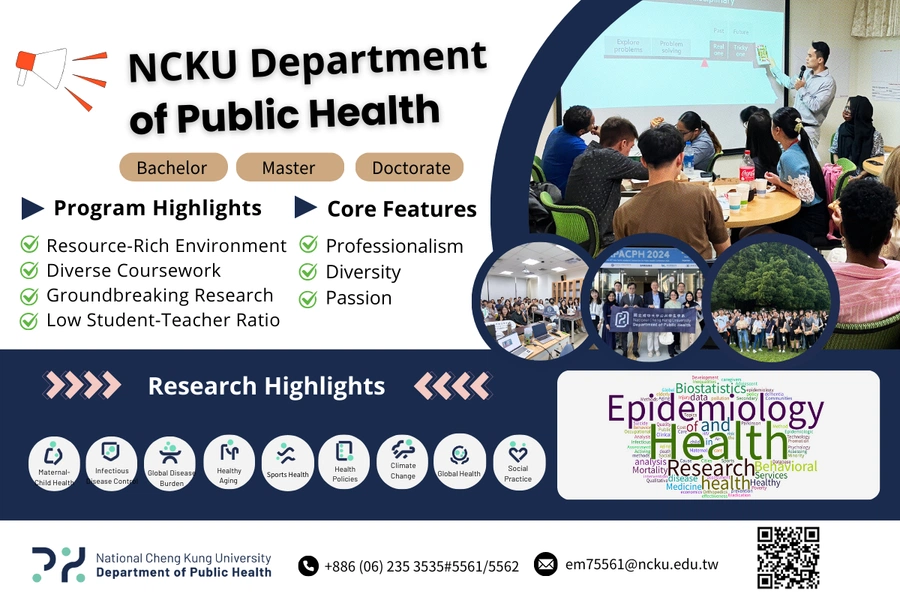 NCKU Department of Public Health International Student Admissions ...